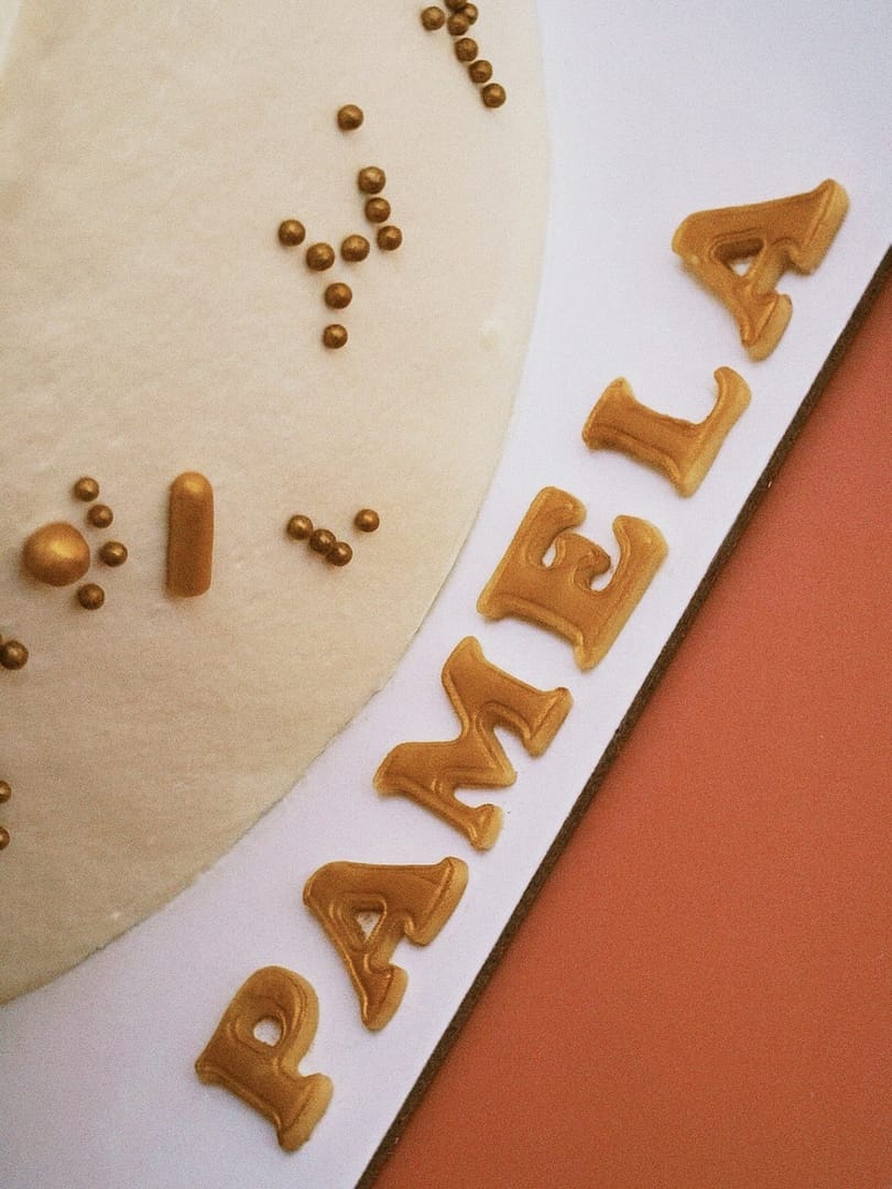 Luxury Gold Milestone Birthday Cake – Custom Age Design